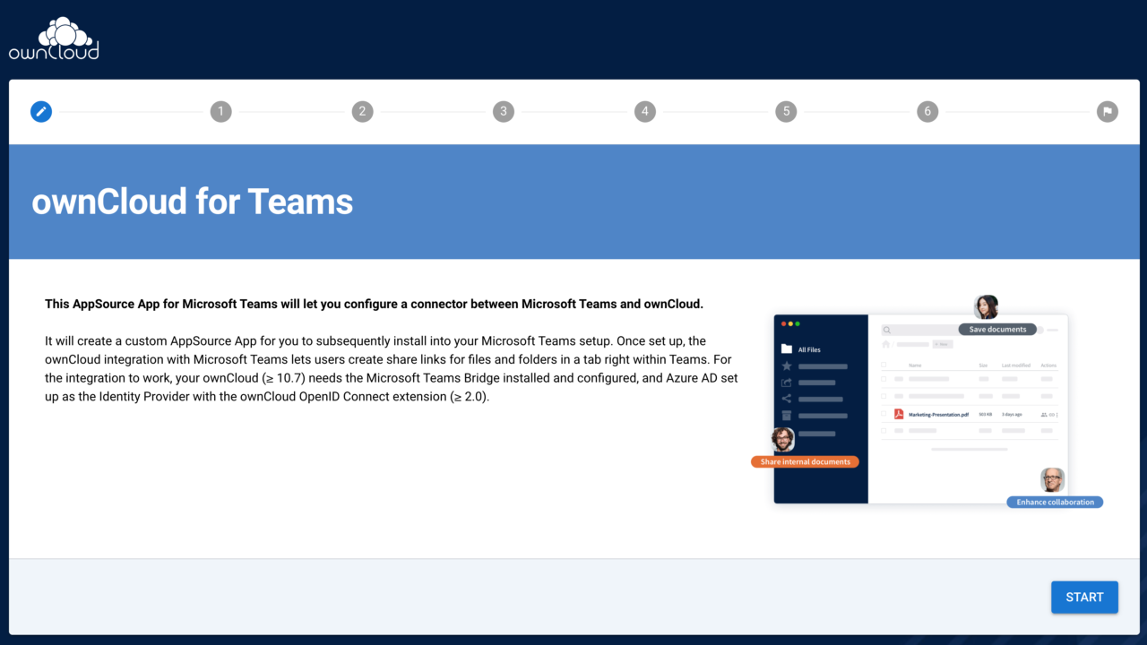 ownCloud provides Teams Integration for secure teamwork
